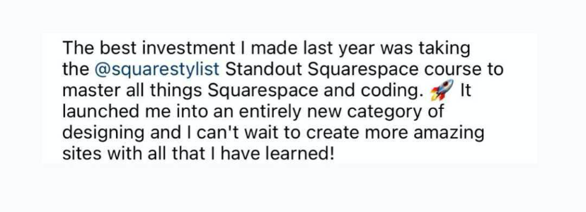 Standout Squarespace