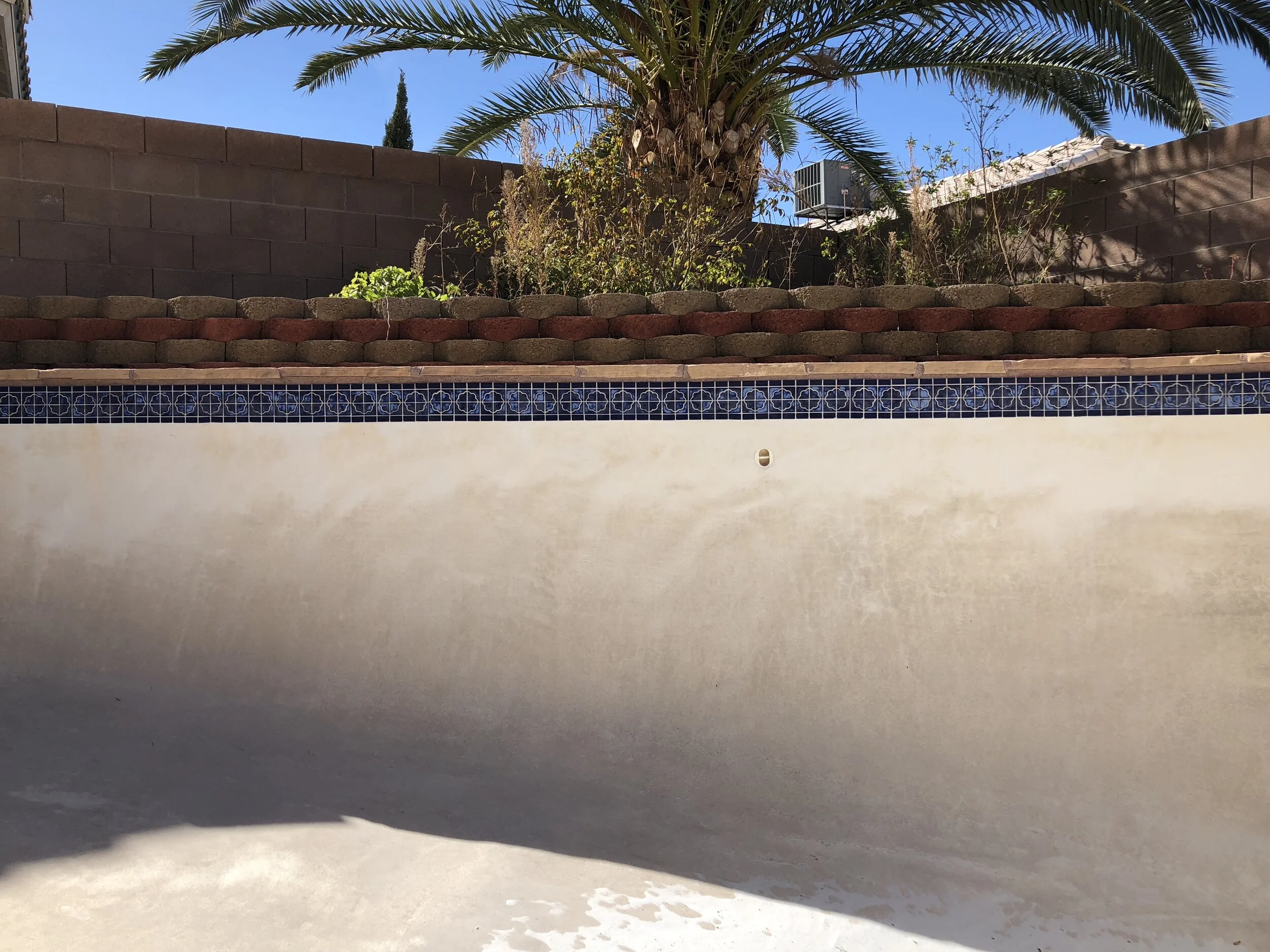 Calcium Removal Gallery - Pool Tile Cleaning Vegas