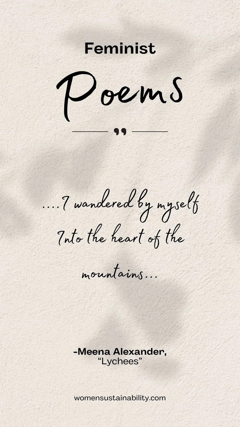 Feminist Poems and the Power of Words