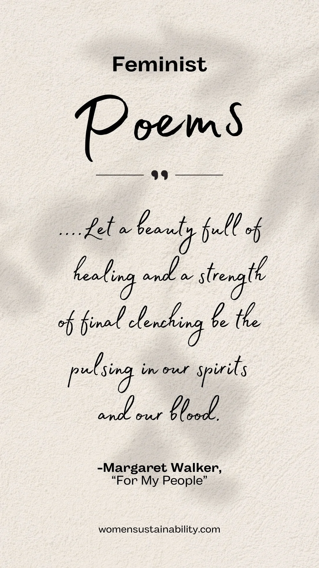 Feminist Poems and the Power of Words