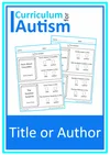 Alphabetical Order Worksheets Autism Special Education Literacy ...