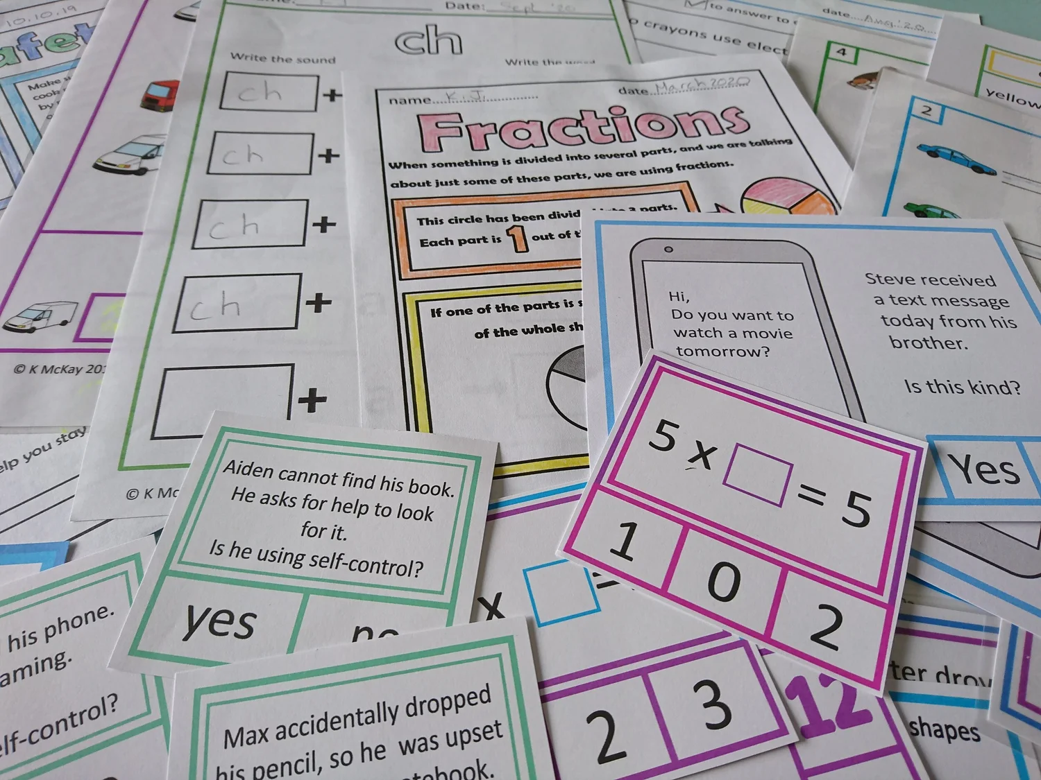 Autism Fine Motor Skills Trace Draw Shapes Activity Special Education ...