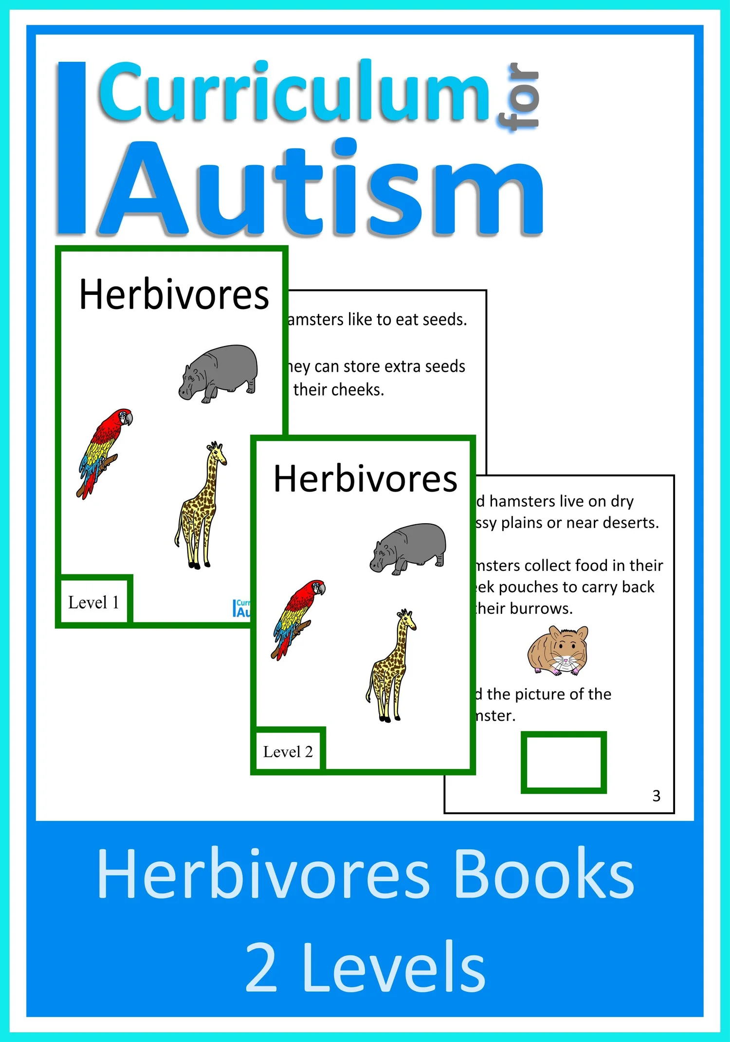 Animal Needs Interactive Science Book Autism Special Education ...