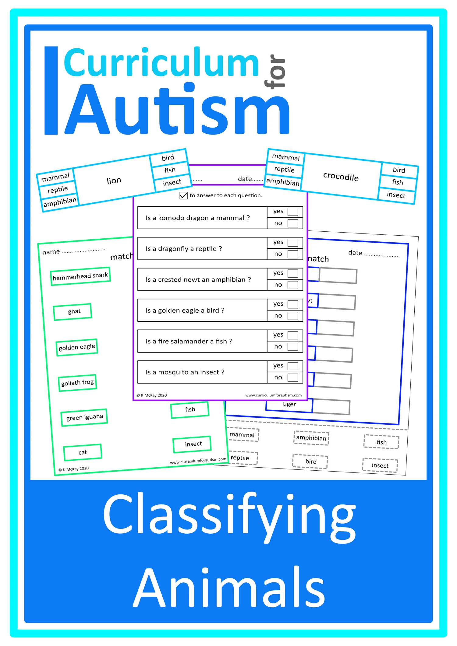 Producers and Consumers Cut & Paste Worksheets Autism Special Education ...