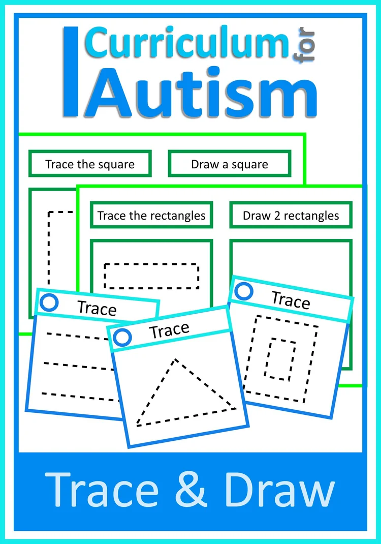 Reading & Following Directions Drawing Worksheets Autism Special Ed ...