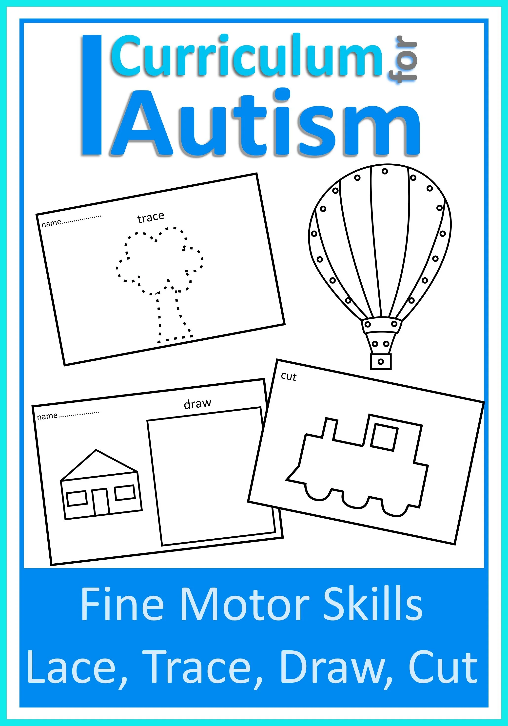 FREE Autism Fine Motor Skills Tracing & Drawing Space Theme Worksheets ...