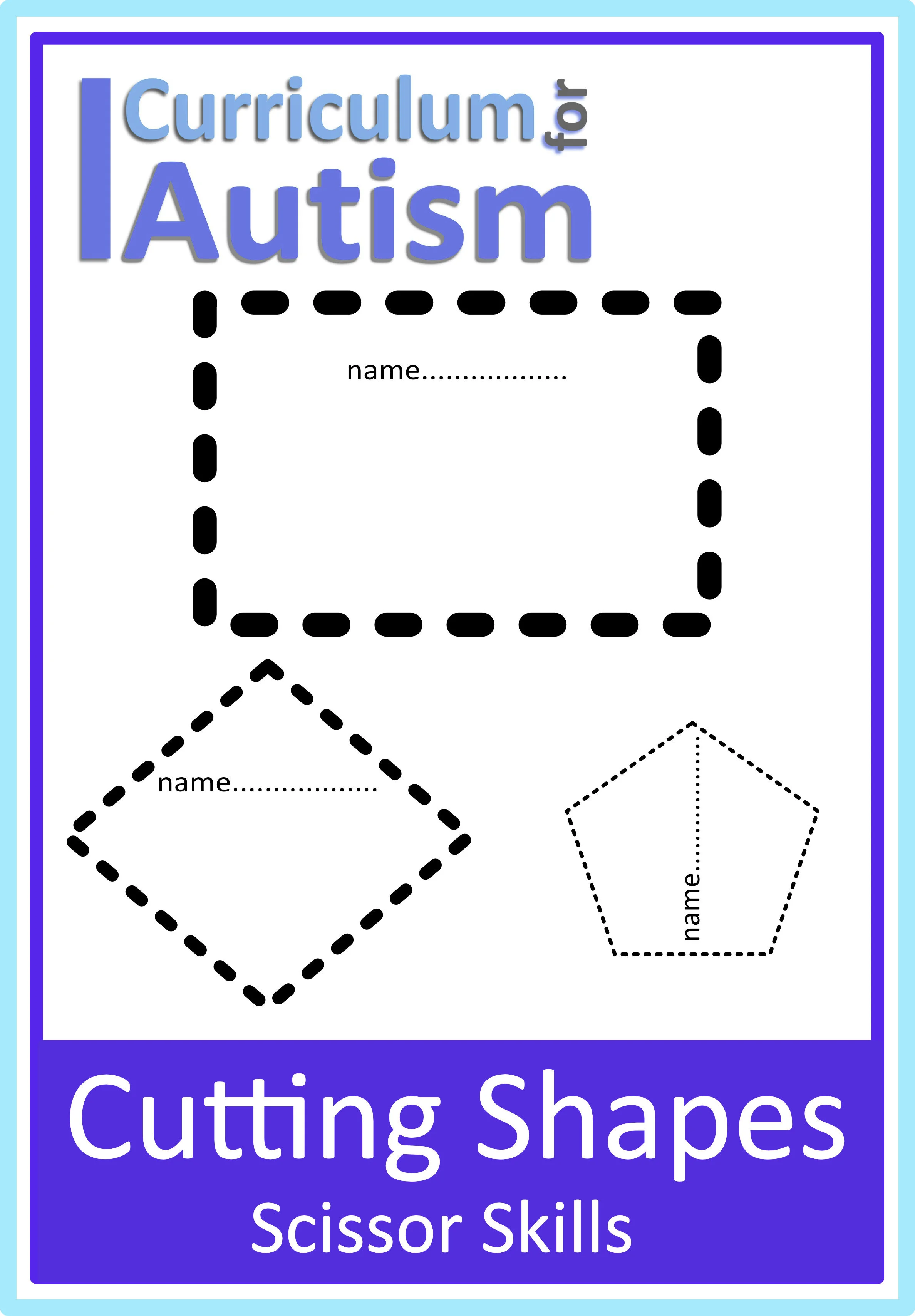 Autism & Special Education Fine Motor Pencil & Scissor Skills printable ...