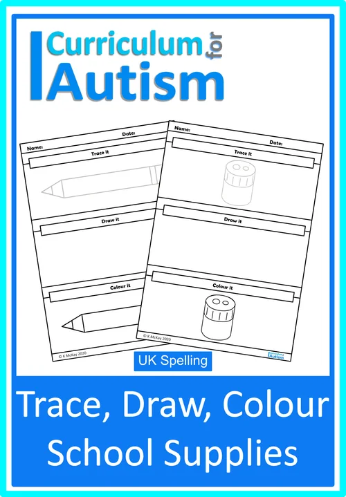 Tracing Drawing Wild Animals Worksheets Autismm Special Education Class ...