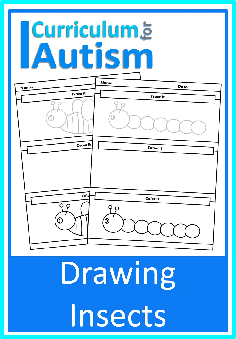 Coloring & Tracing Wild Animals Fine Motor Pencil Skills Worksheets ...