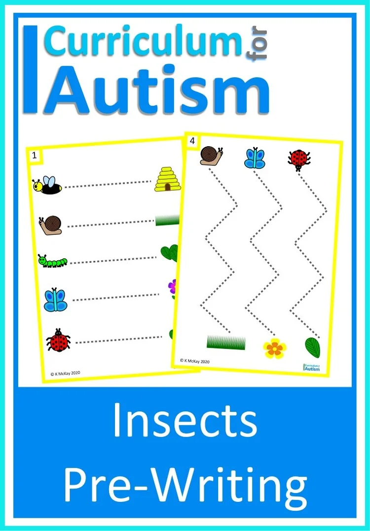 Autism Fine Motor Pre Writing Skills Write & Wipe Activities Special ...