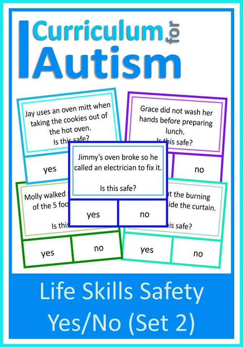 Autism Stop Visual Prompts Behavior Safety Special Education ...