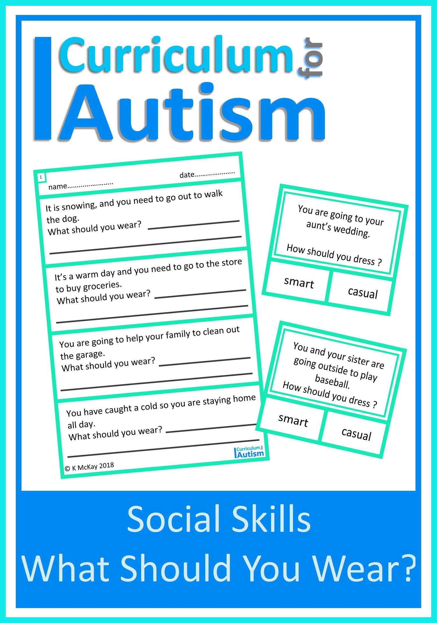 Autism Social Skills Feeling Angry Cards & Worksheets Special Education ...