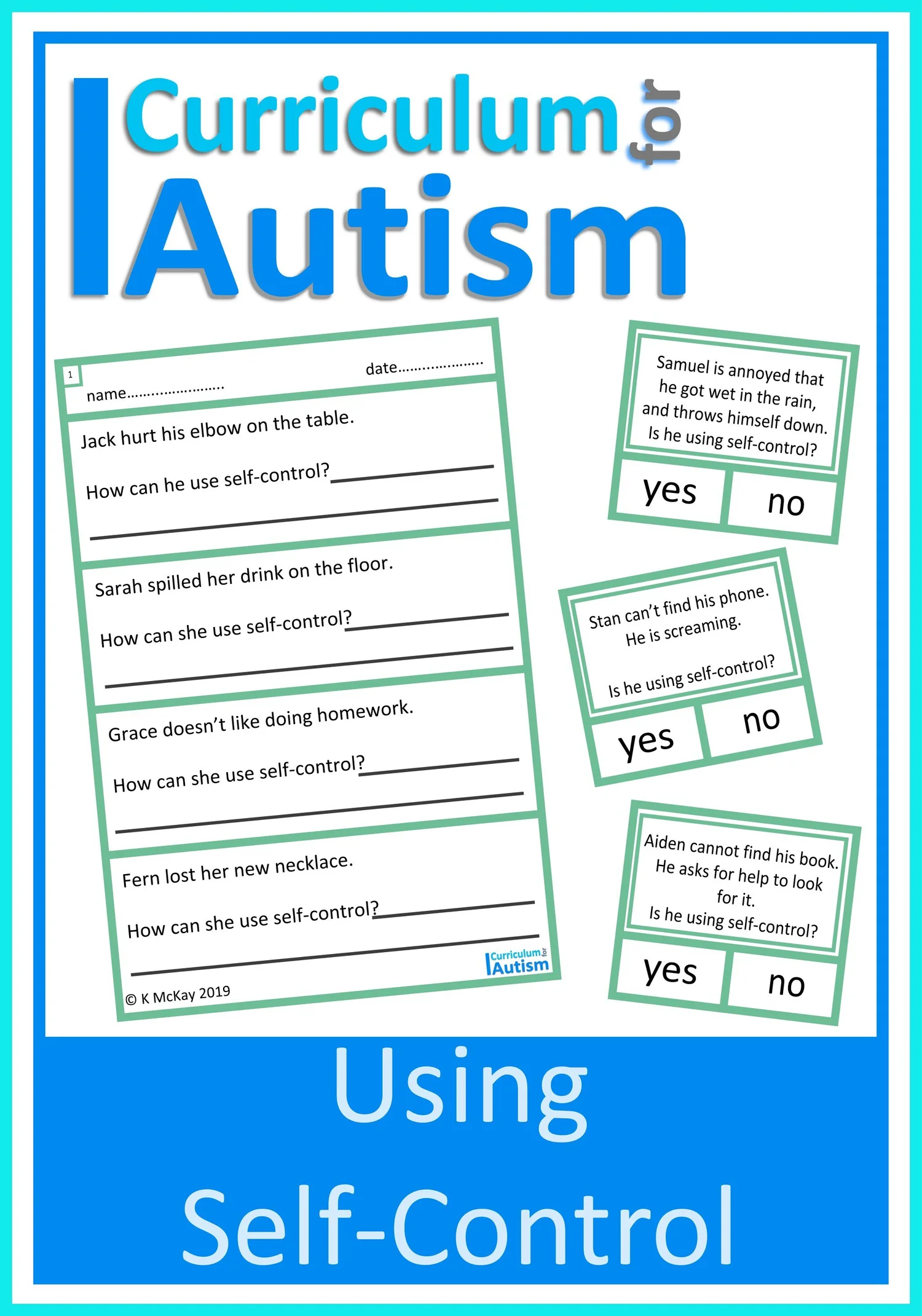 Autism Life Skills What Do They Need Worksheets & Cards Special ...