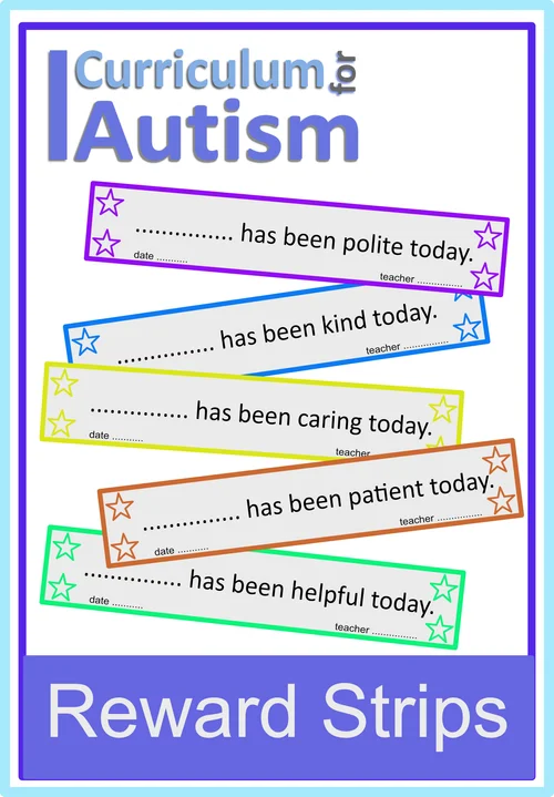 Autism Reward Chart Token Economy Positive Behavior Special Education ...