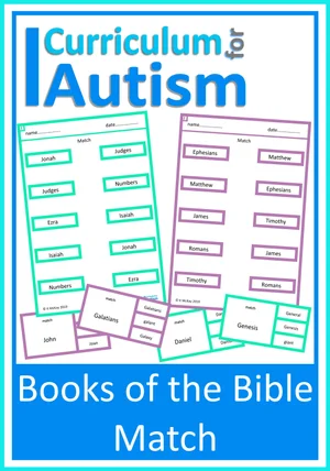 Simple Bible Truths Pages Autism Special Needs Sunday School Kids ...