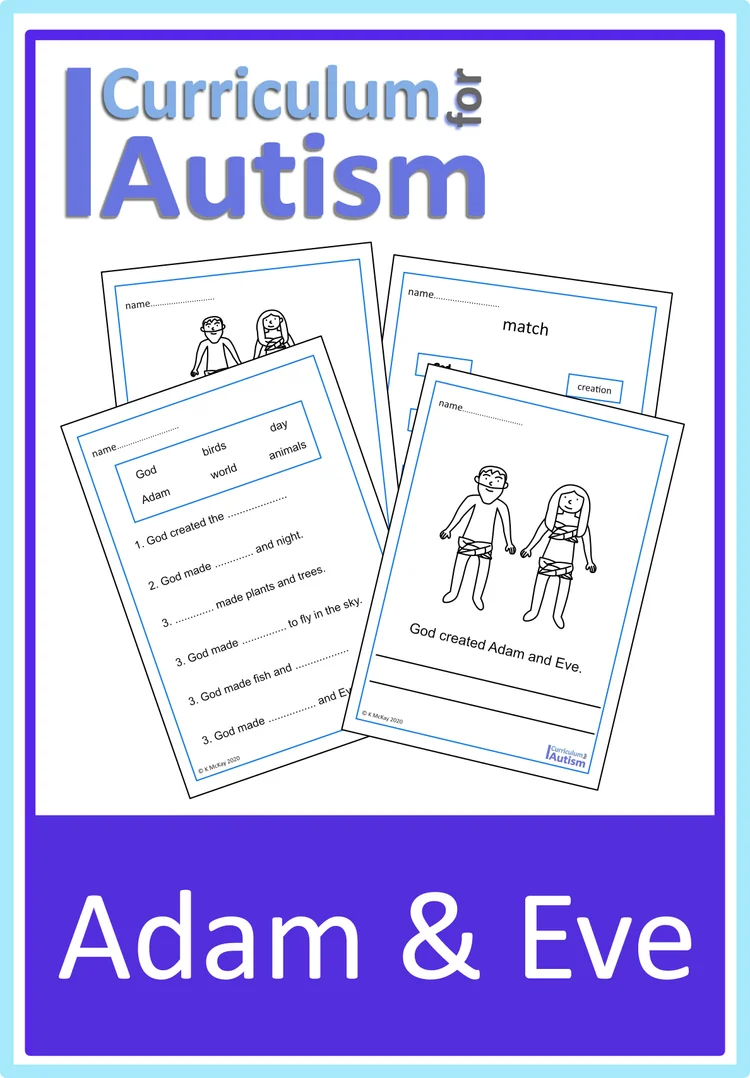 Autism & Special Needs Kids' Ministry Sunday School Bible resources for ...