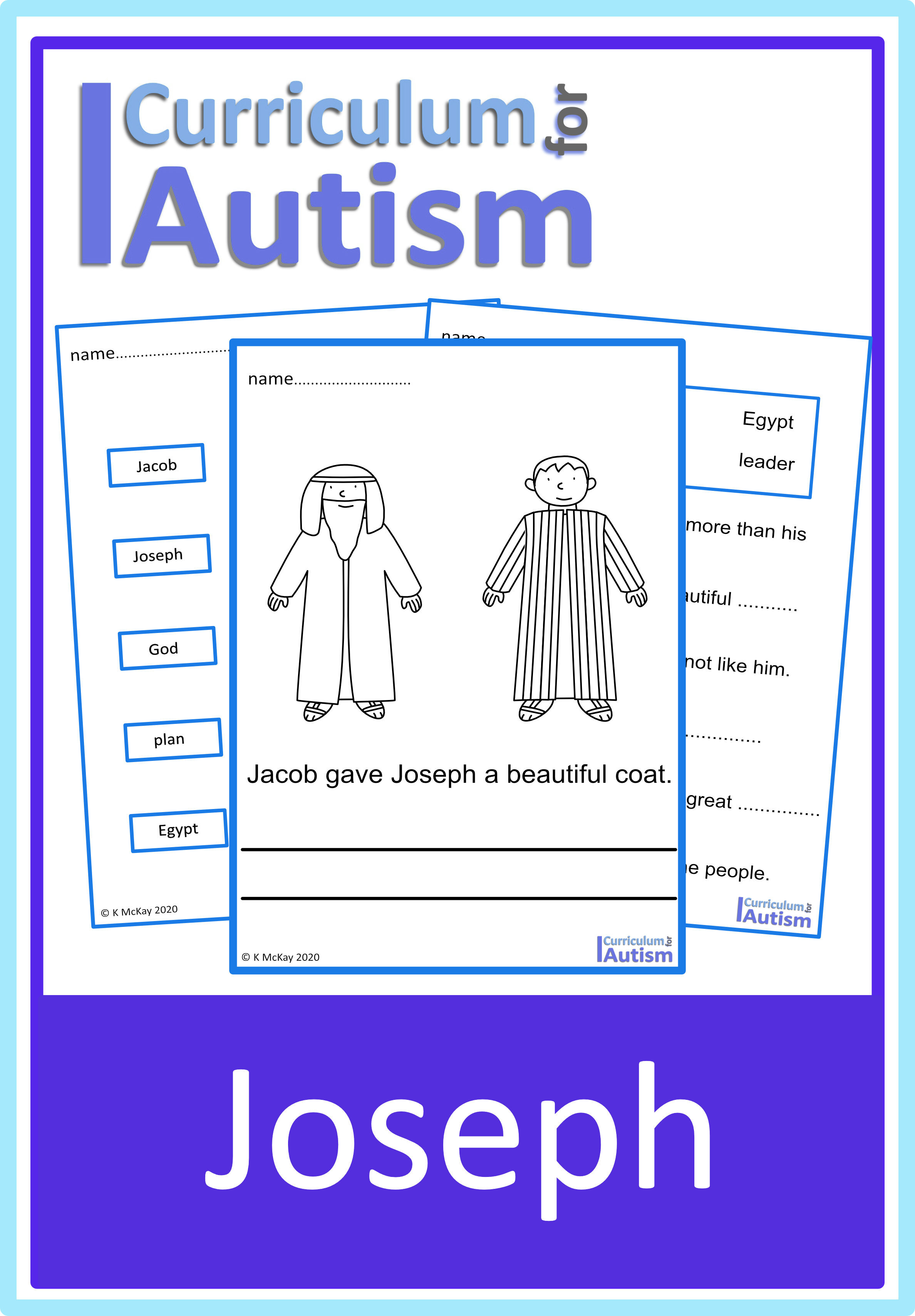 Simple Bible Truths Pages Autism Special Needs Sunday School Kids ...