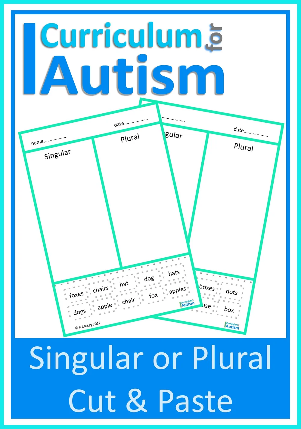 Body Parts Functional Vocabulary Cut & Paste Worksheets Autism Special ...