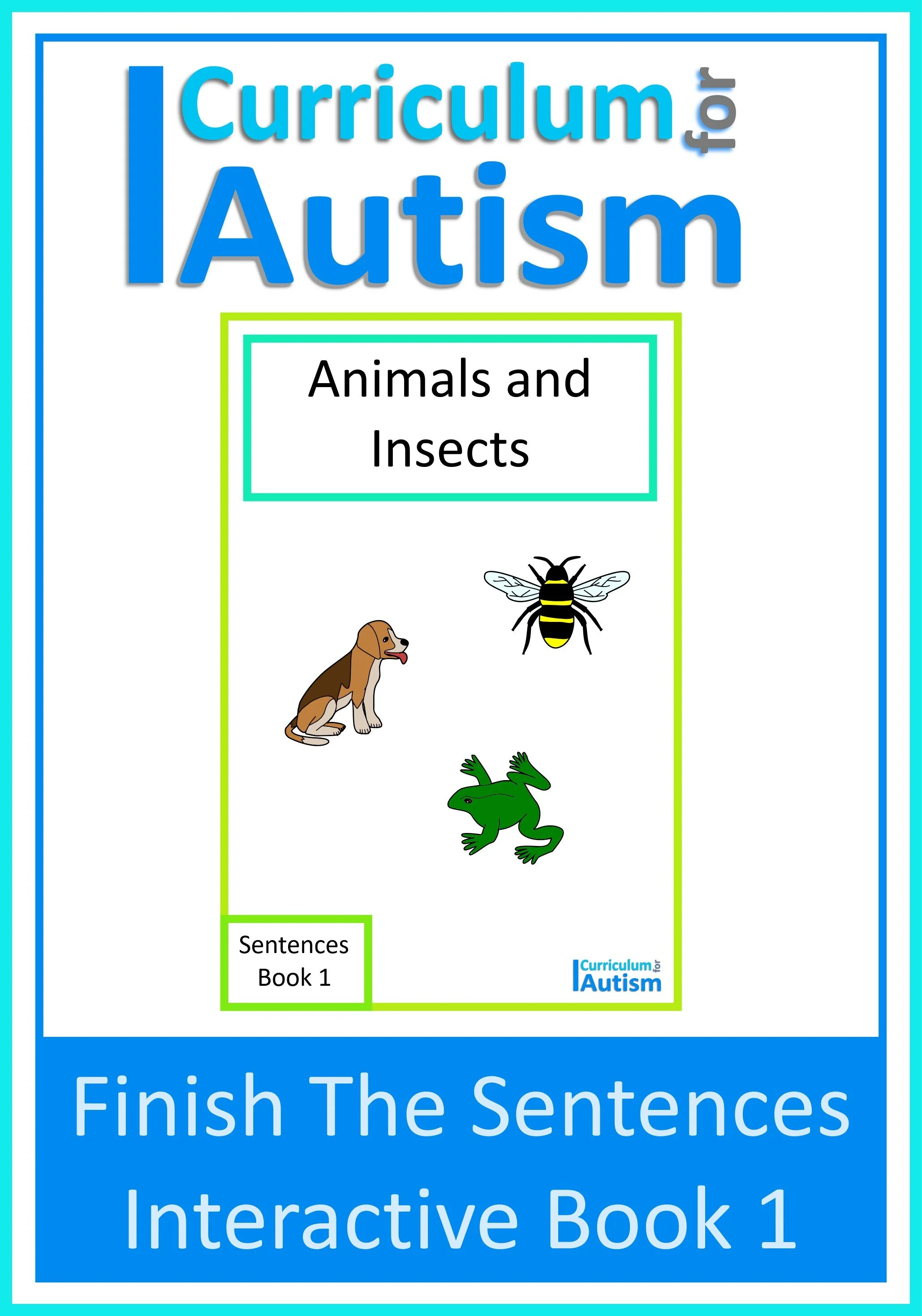 Autism Reading Comprehension Interactive Book Tools DIY Theme Special ...