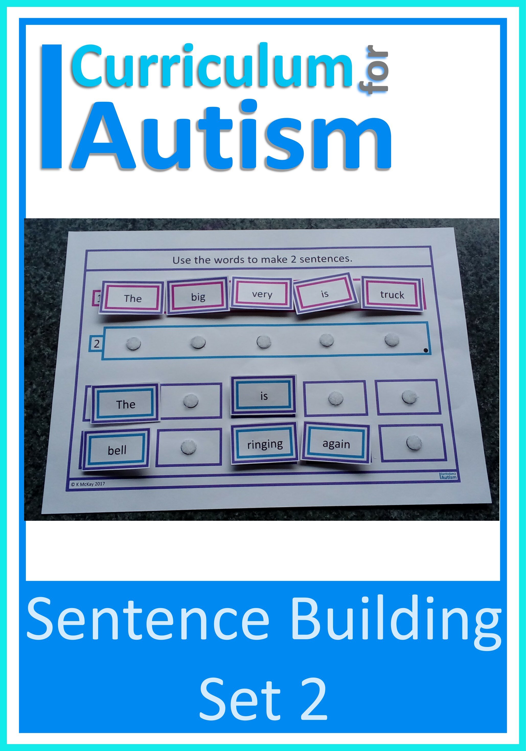 Writing Simple Sentences Ocean Worksheets Autism Special Education ...