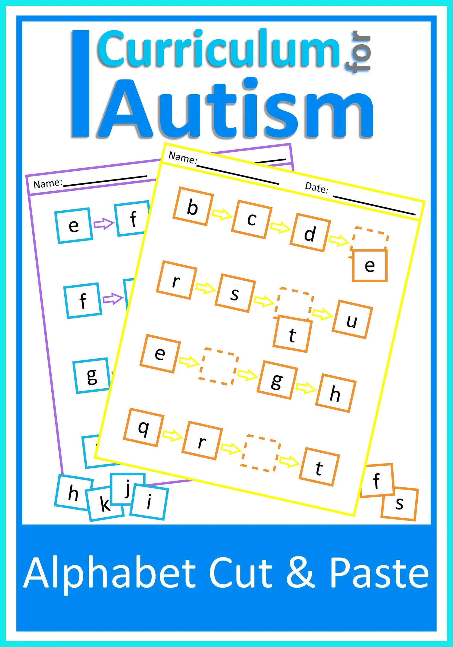 Autism Language Arts worksheets, task cards and activities for autistic ...