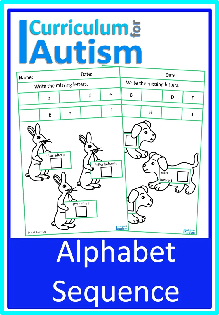Alphabet Lowercase Letters Match Cards Autism Special Education ...