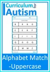 Alphabet Uppercase Letter Recognition Cards Autism Special Education ...