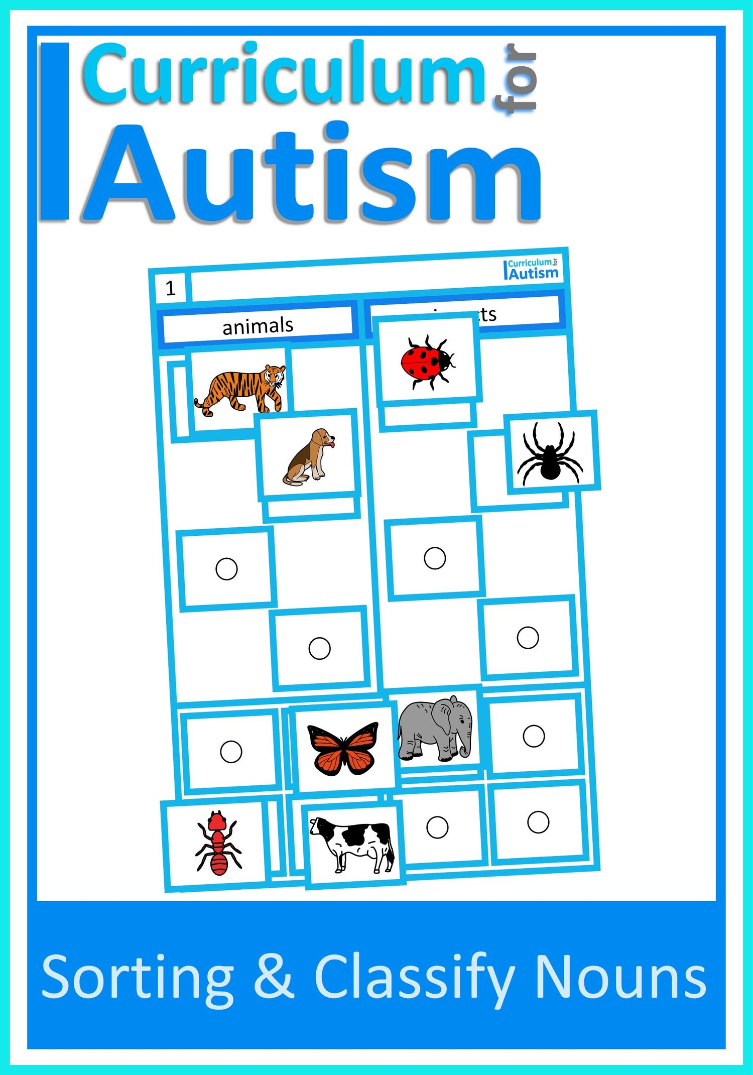 Autism Vocabulary Nouns Yes or No Picture Task Cards Special Education ...