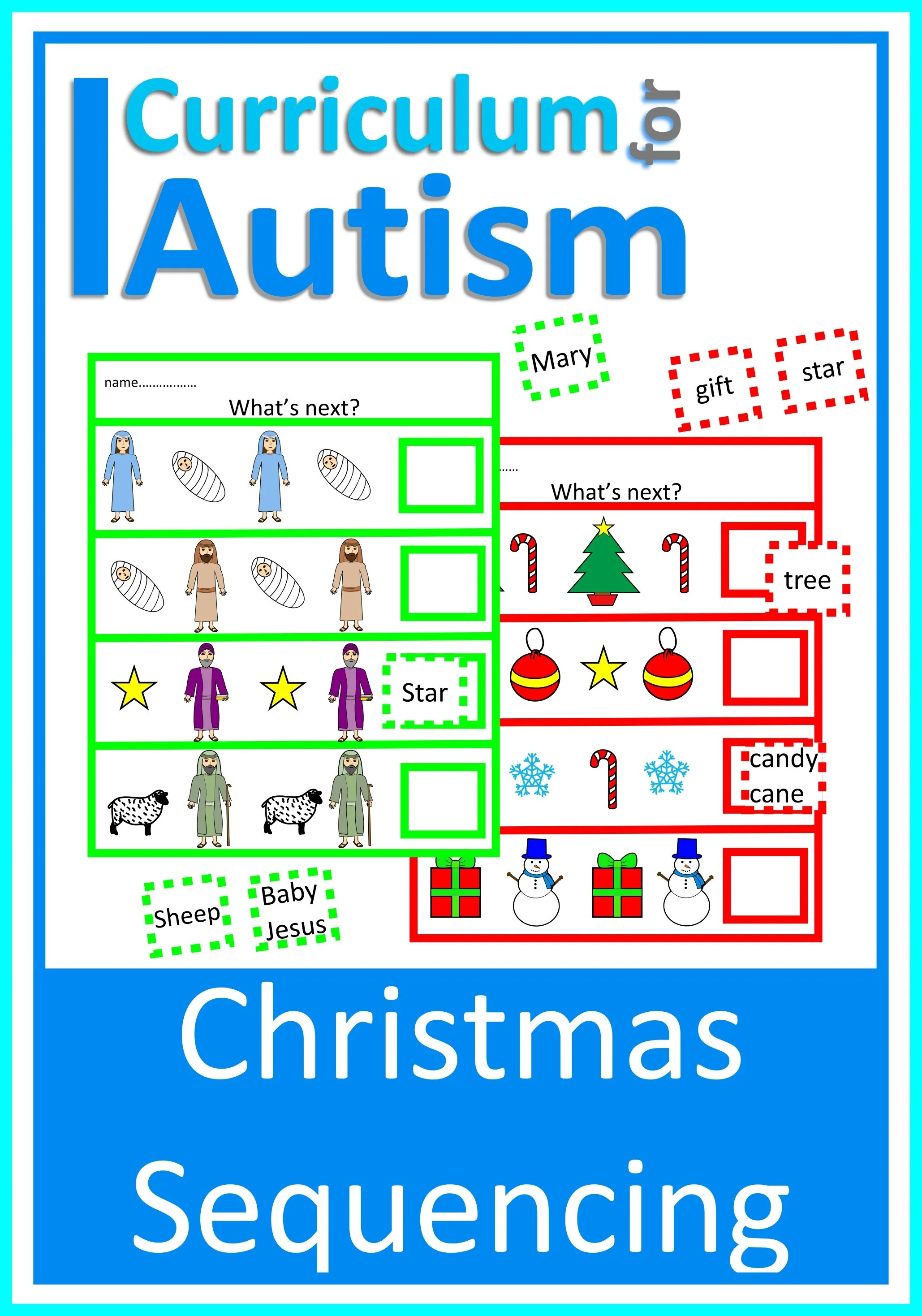 Winter Theme Picture Sorting Activity Autism Special Education Speech ...