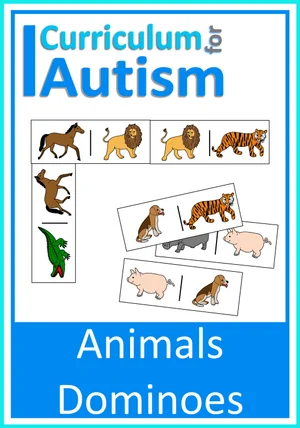Flowers Picture Dominoes Color Matching Game Autism Special Education ...