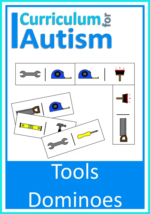 Autism Speech Picture Dominoes Game Clothes & Colors Match Special ...