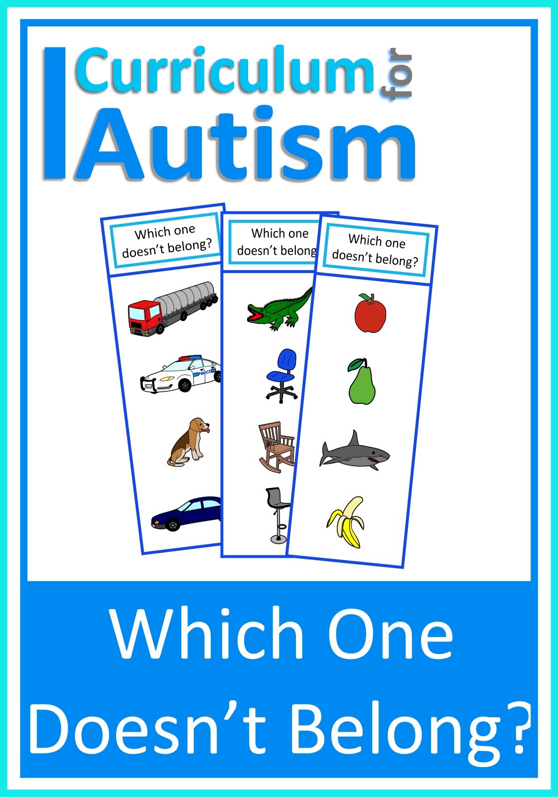 What Doesn't Belong? Negation Worksheets Autism Special Education ABA ...