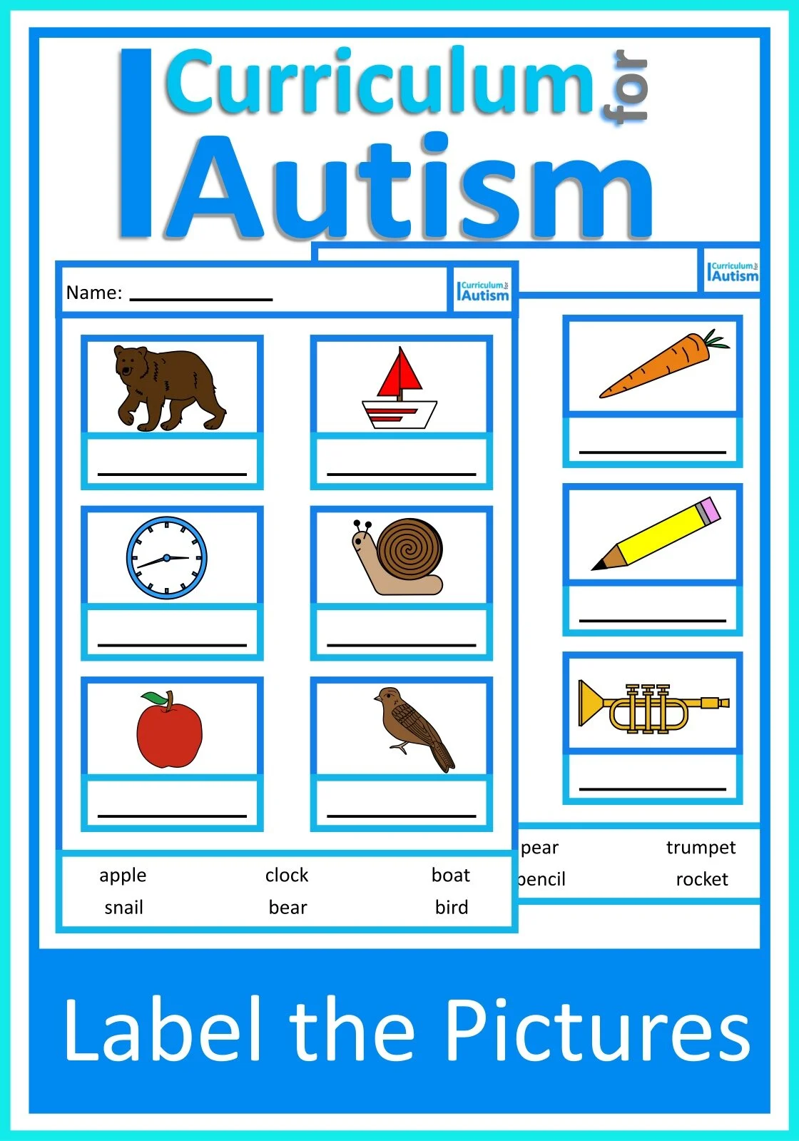 Autism Vocabulary Lessons Adjectives Loud & Quiet Task Cards Special Ed ...