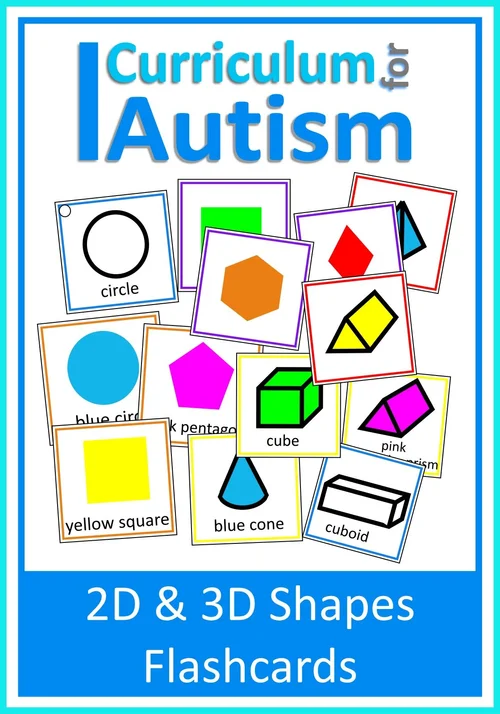 2D & 3D Shapes Posters Autism Classroom Decor Special Education ...