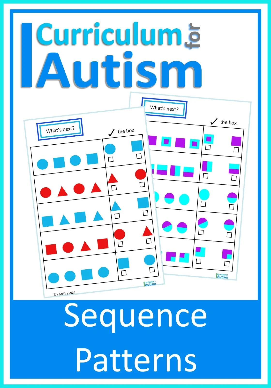 Identical Matching Shapes & Colors Printable Activities Autism Special ...
