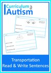 Functional Vocabulary Sentence Writing Worksheets Autism Special ...