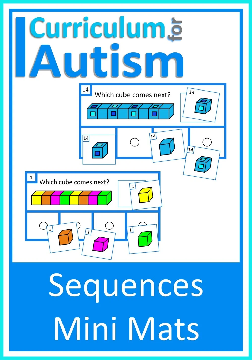 Simple Color Sort Mats Autism Special Education Self Contained ...