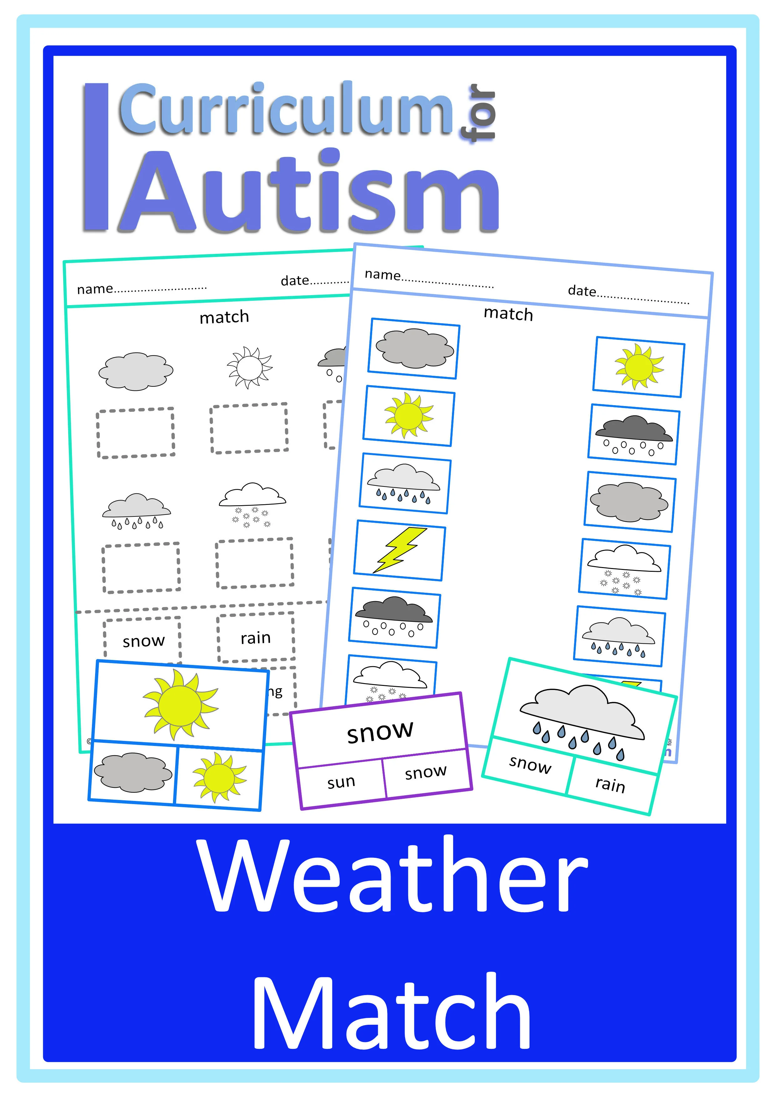 Autism Speech & Language Big Small Pictures Insect Bugs Theme Special ...