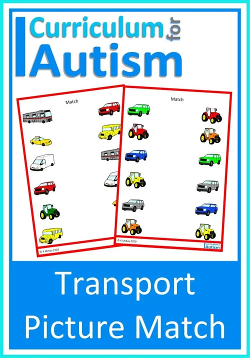 Autism Color Matching Trains Activity Special Education Kindergarten ...