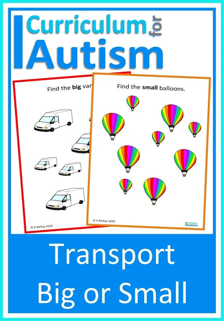 Autism Speech & Language Adjectives Activities Special Education ...