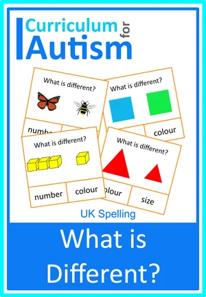 Autism Speech & Language Compare & Contrast Pictures Task Cards Special ...