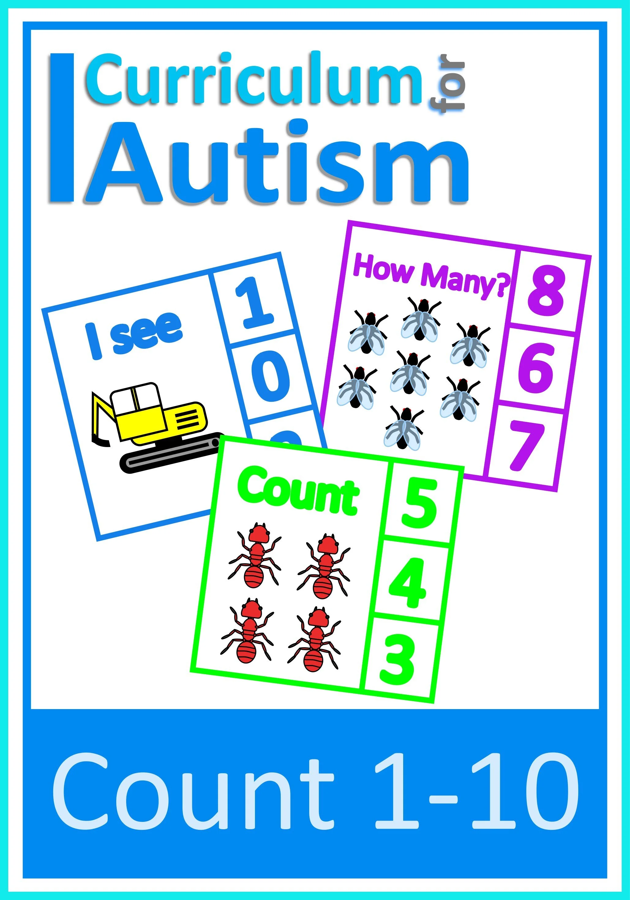 Transportation Count 1-10 Autism Special Education Kindergarten ...