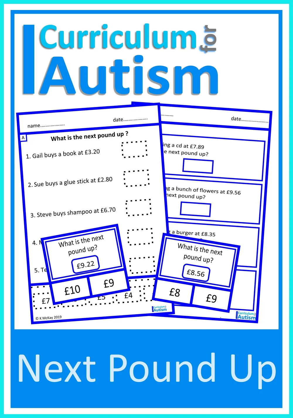 Estimating the Price of Items Money Skills Cards Autism Special ...