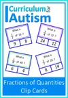 Introductions to Simple Fractions Visual Worksheets Autism Special ...