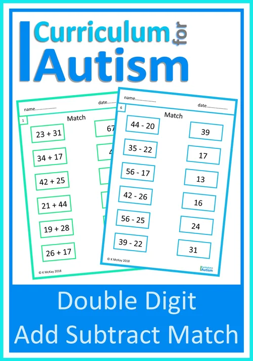 Add Subtract 1-20 Missing Addends Task Cards Autism Special Education ...