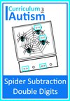 Subtraction to 10 Large Print Worksheets Autism Special Education ...