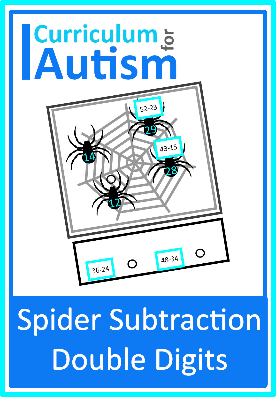 Subtraction 1-10 Animal Clip Cards Autism Special Education Resource ...