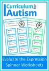 Algebraic Expressions Task Cards Autism Special Education Inclusion ...