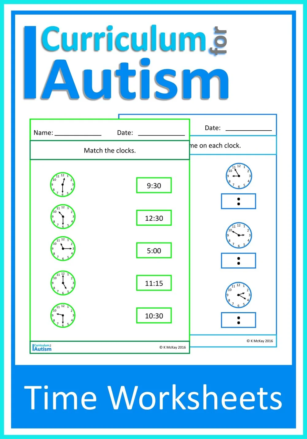 AM or PM Time Digital Clocks Card Sorting Activity Autism Special ...
