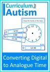 Tell The Time Digital Clocks Large Print Flashcards Autism Special ...